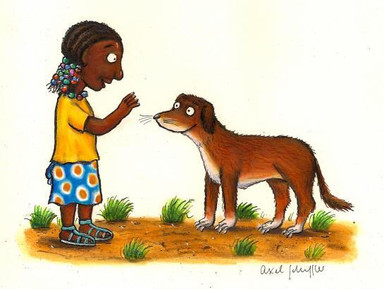 Axel Scheffler - Girl with a dog - Children's Book Illustrations at ...