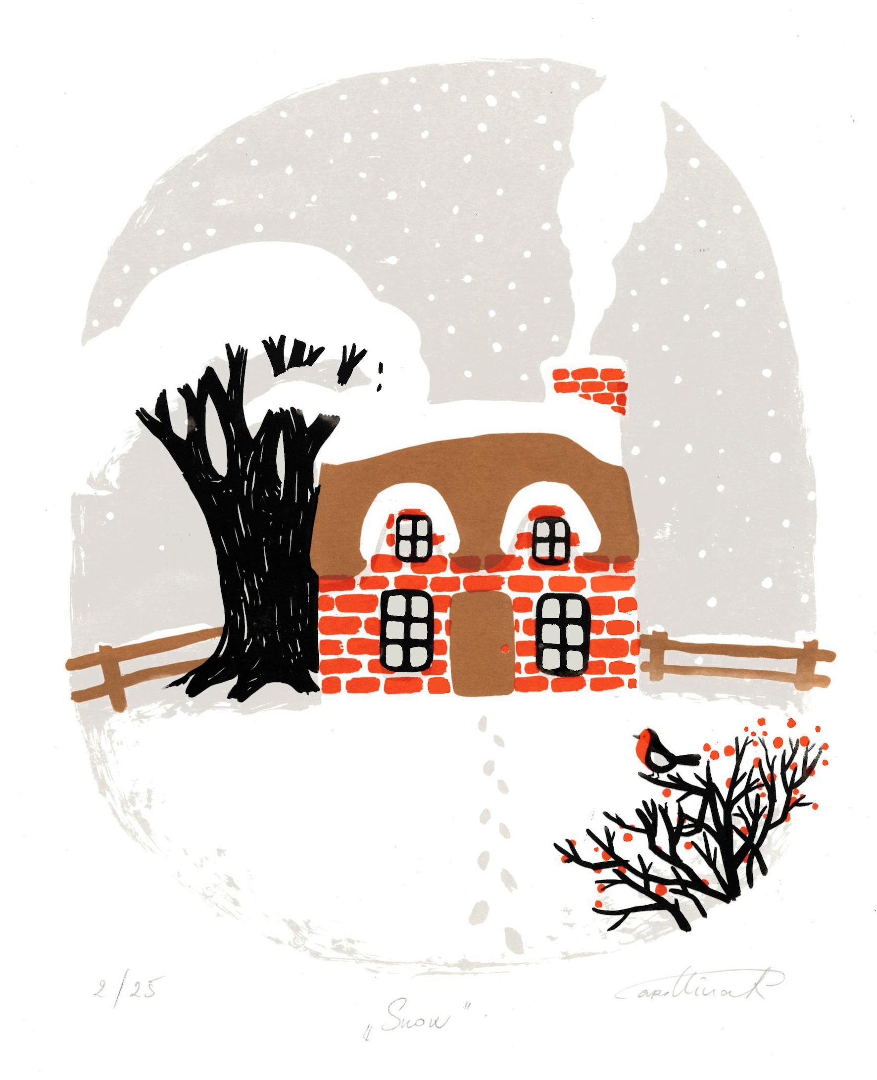 Carolina Rabei - 'Snow' (6/25) - Children's Book Illustrations at ...