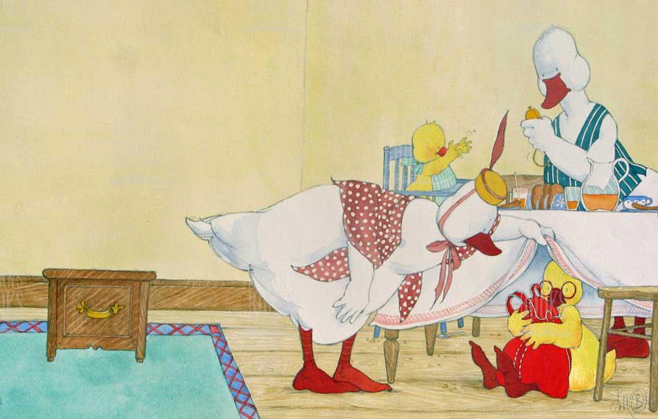 Jill Barton - Baby hiding - Children's Book Illustrations at Rogans Books