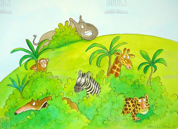 Louise Voce - After a while they heard something moving in the bushes ...