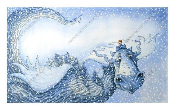 The Snowdragon - Chris Fisher - Children's Book Illustrations at Rogans Books