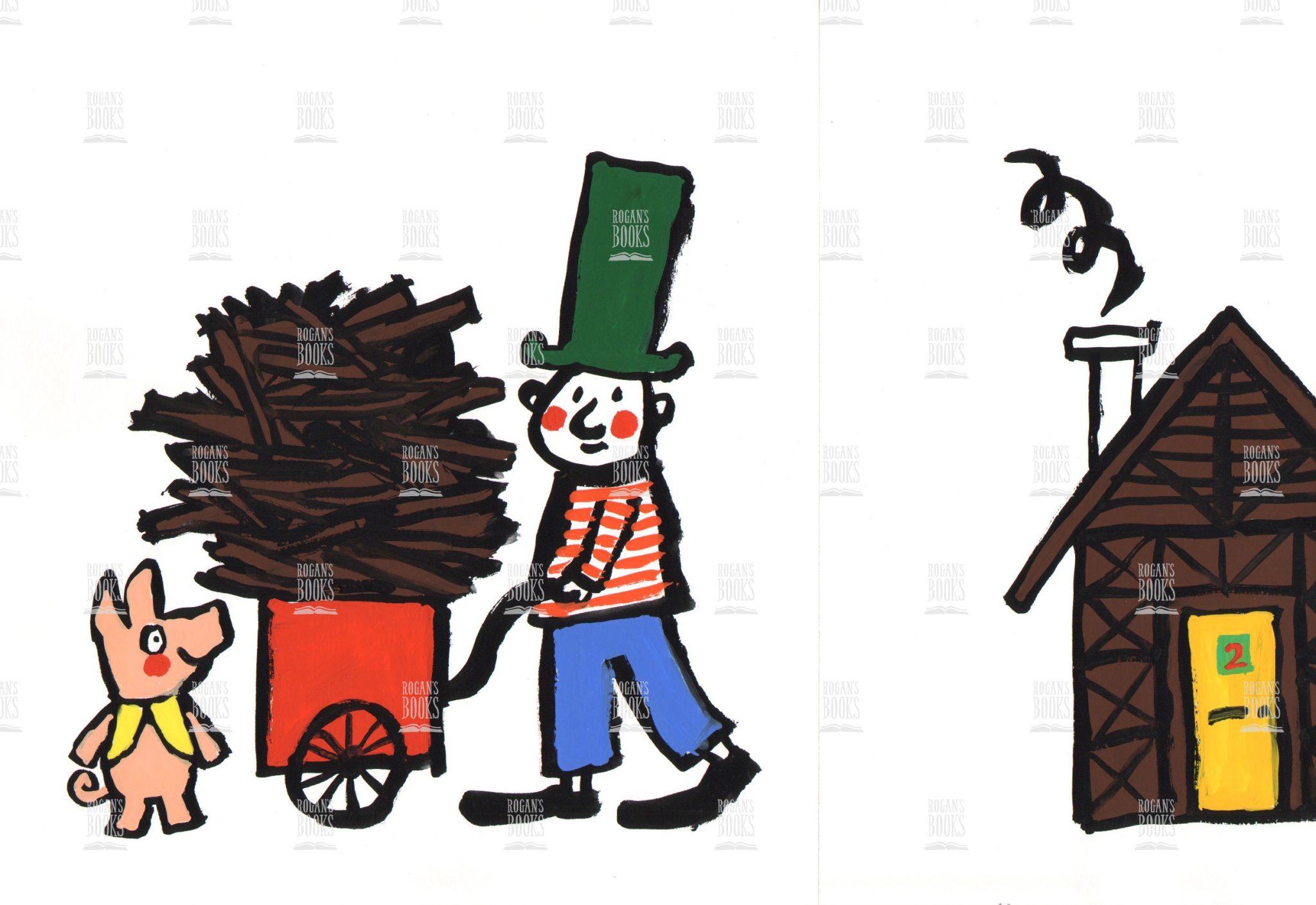 Lucy Cousins, The second little pig met a man with a bundle of sticks ...