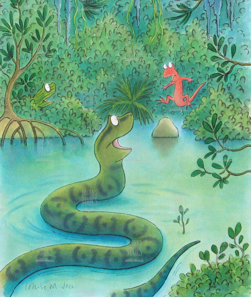 Louise Voce - Newt! A snake! - Children's Book Illustrations at Rogans ...